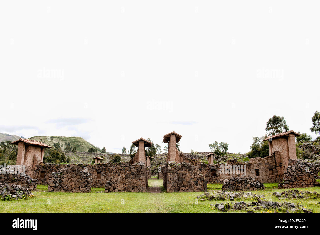 Ruin Wiracocha Raqchi Temple of Viracocha at C Stock Photo - Alamy