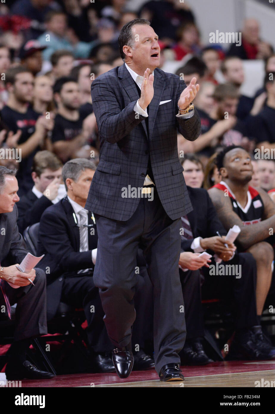 Raleigh, North Carolina, US. 7th Jan, 2016. MARK GOTTFRIED, head coach ...