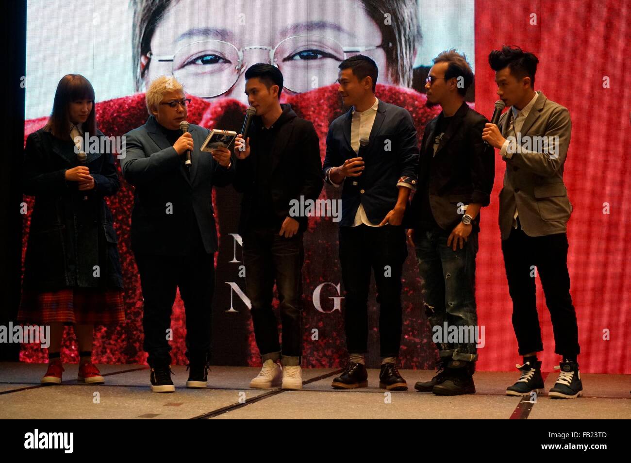 Hongkong, China. 07th Jan, 2016. Hong Han promotes her new album in ...
