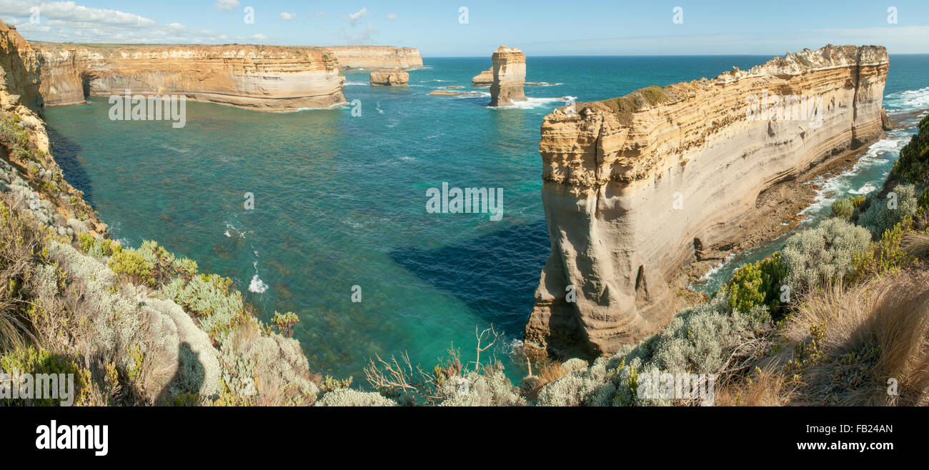 Razorback Panorama, Great Ocean Road, Victoria, Australia Stock Photo ...