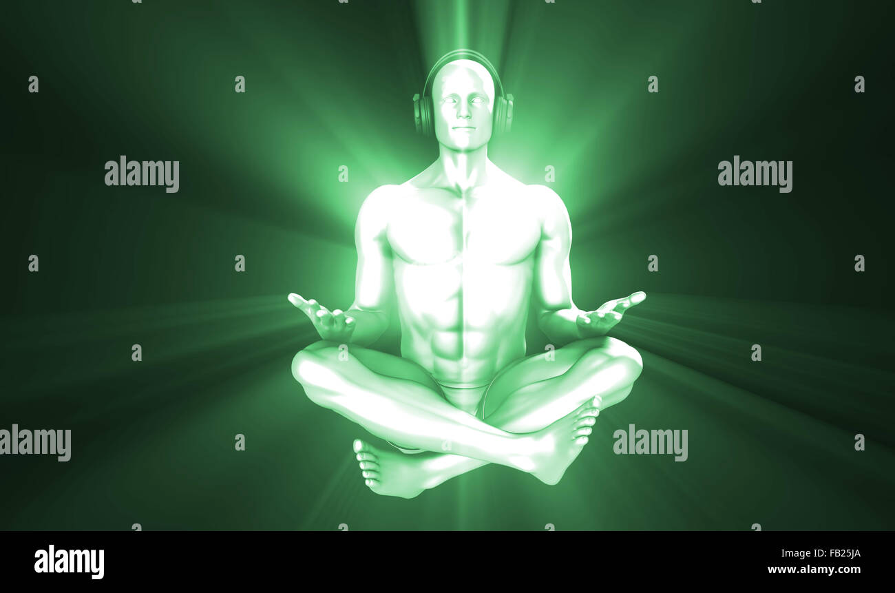 Music Detachment or Detached From the Outside World Stock Photo - Alamy