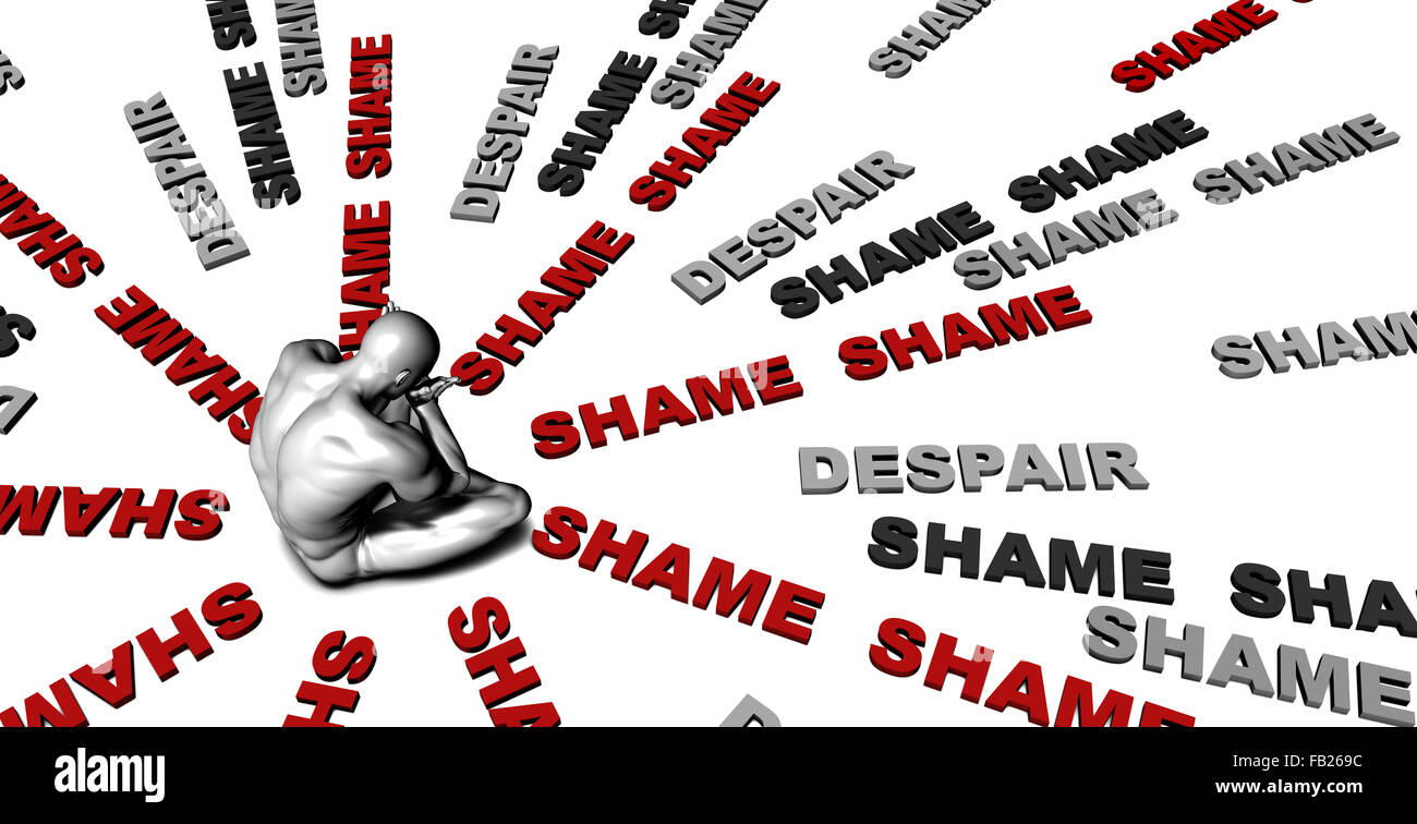 Suffering From Shame with a Victim Crying Male Stock Photo - Alamy