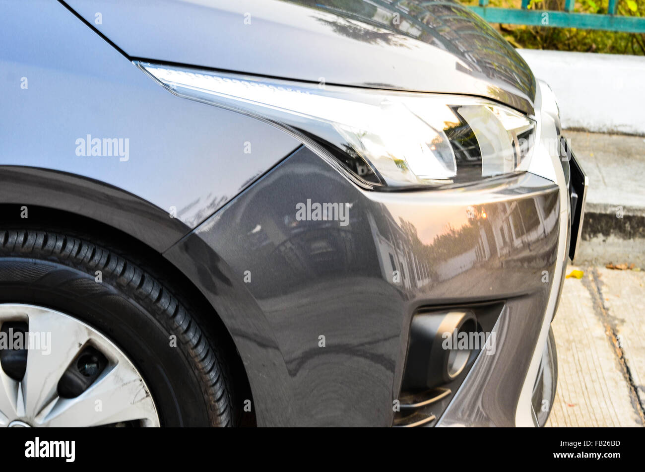 The front side of a car Stock Photo - Alamy