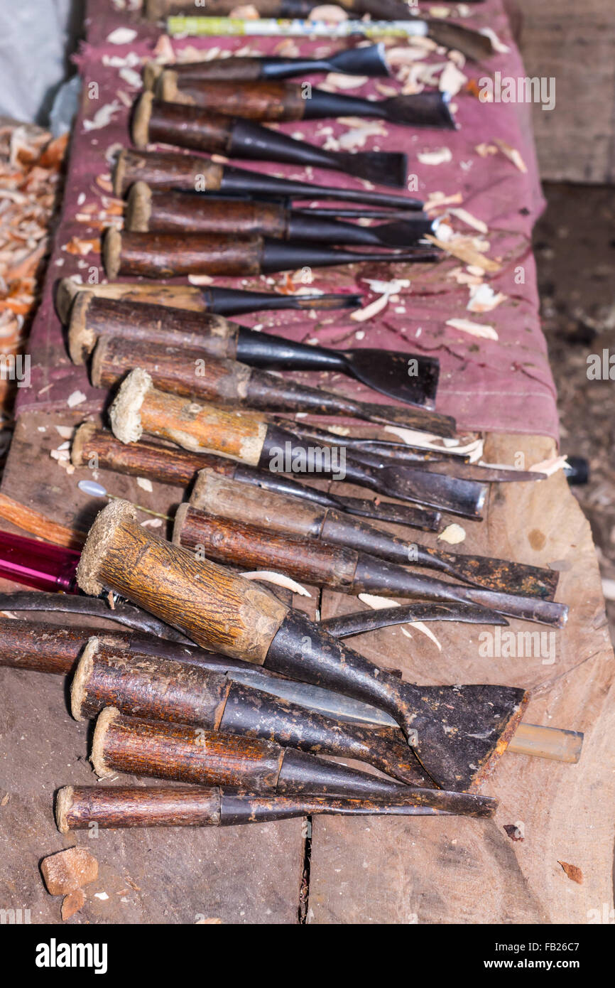 Chisel, woodworking tools Stock Photo - Alamy