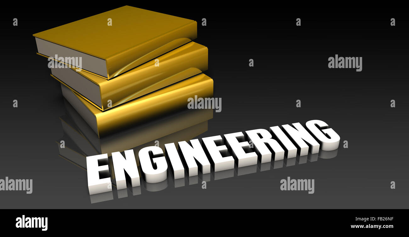 Engineering Subject with a Pile of Education Books Stock Photo - Alamy