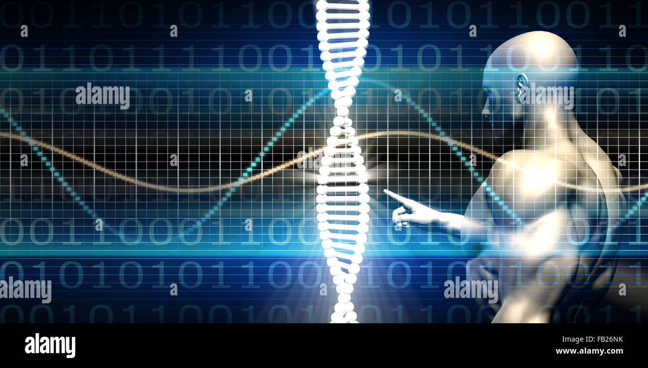 Biotechnology as a Research Abstract Background Art Stock Photo - Alamy