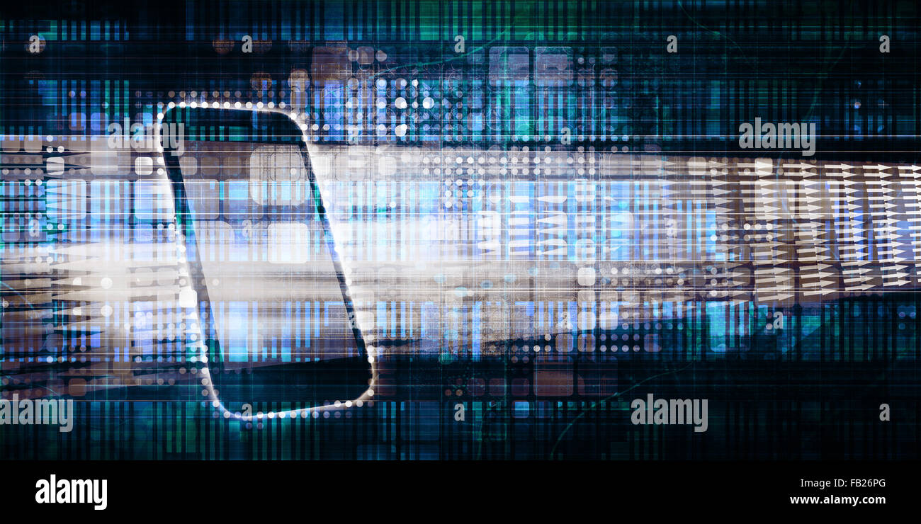 Touch Screen Mobile Phone with Streaming Content Stock Photo - Alamy