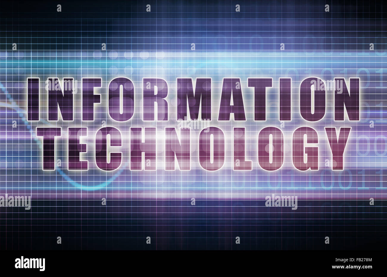 Information Technology on a Tech Business Chart Art Stock Photo - Alamy