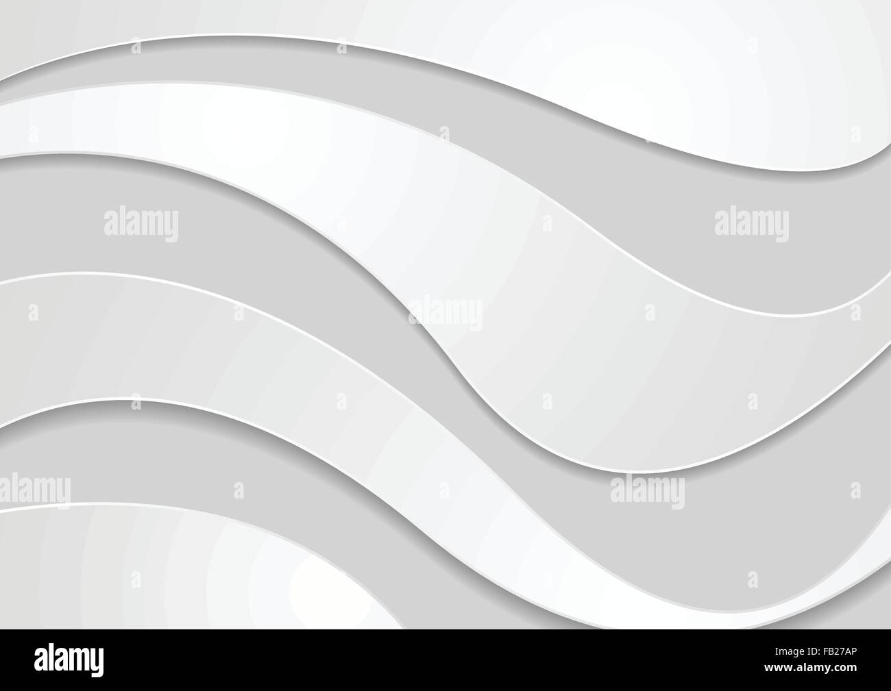 Light grey corporate paper waves background. Vector illustration Stock ...