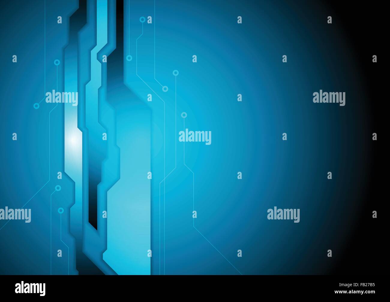 Dark blue abstract technology background. Vector design Stock Vector ...