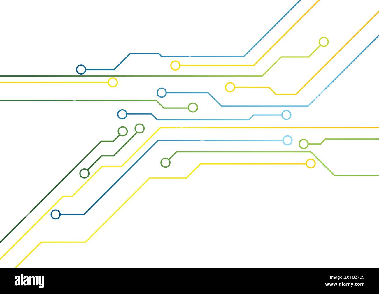 Tech bright circuit board background. Vector design Stock Vector Image ...