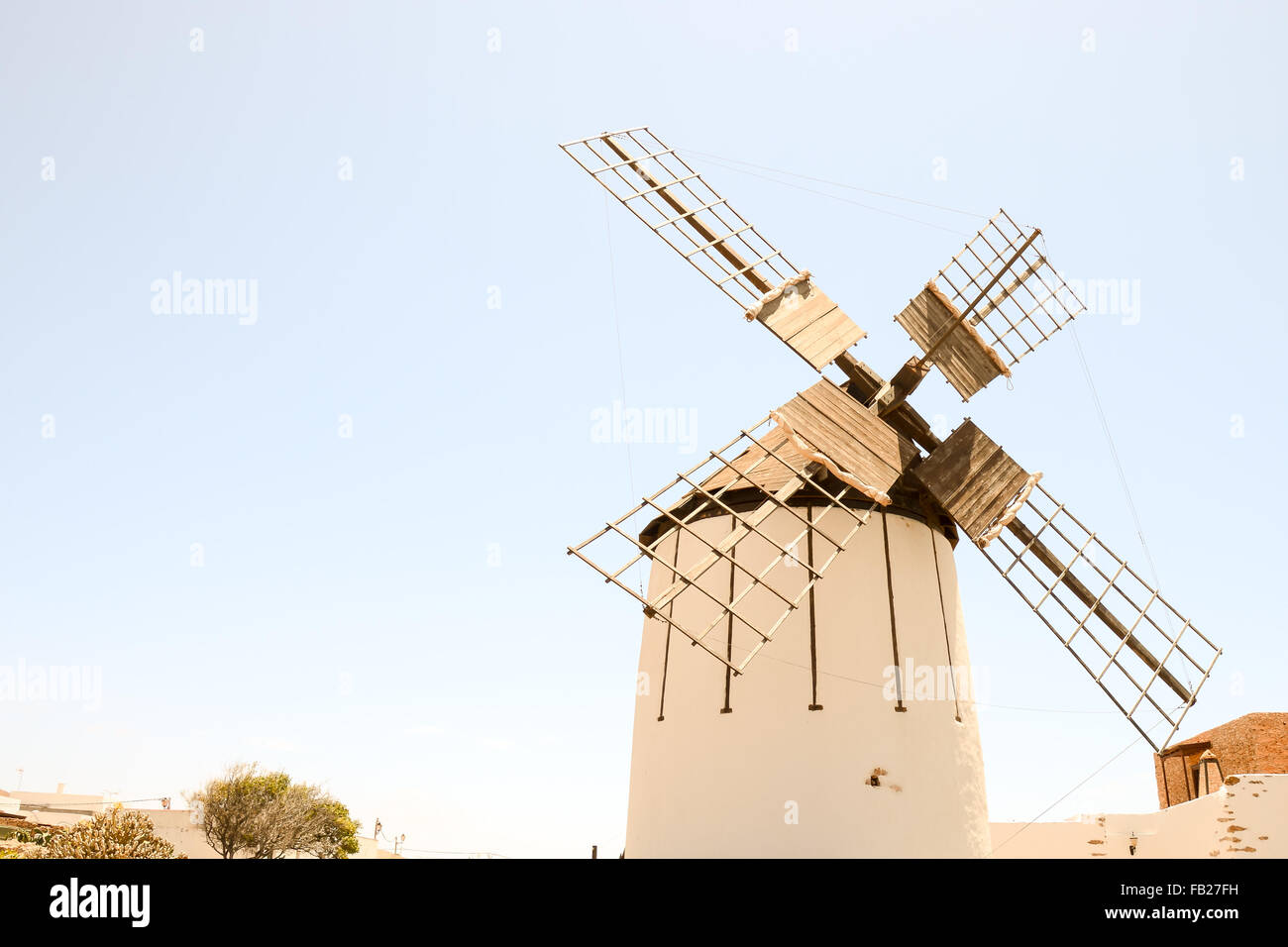 Classic Vintage Windmill Building Stock Photo - Alamy