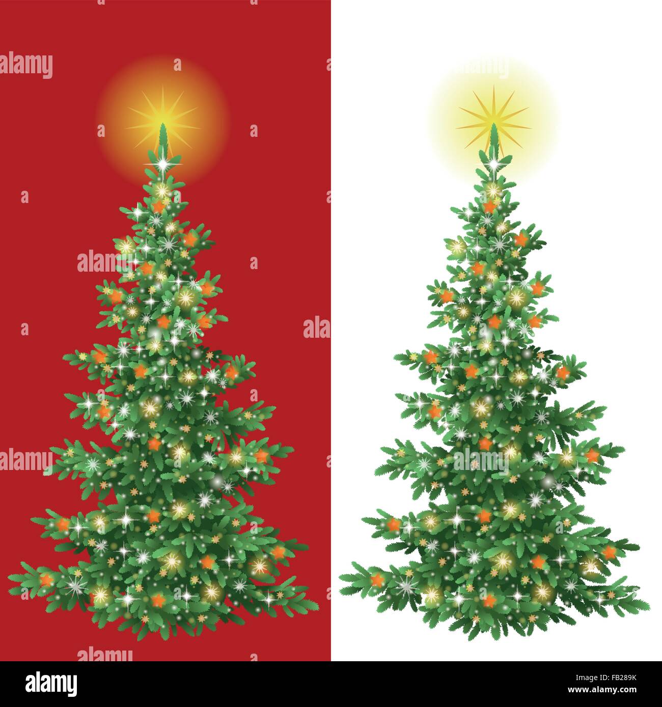 Christmastree decorations Stock Vector Images - Alamy