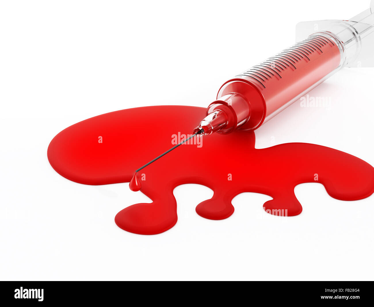 Blood syringe hi-res stock photography and images - Alamy