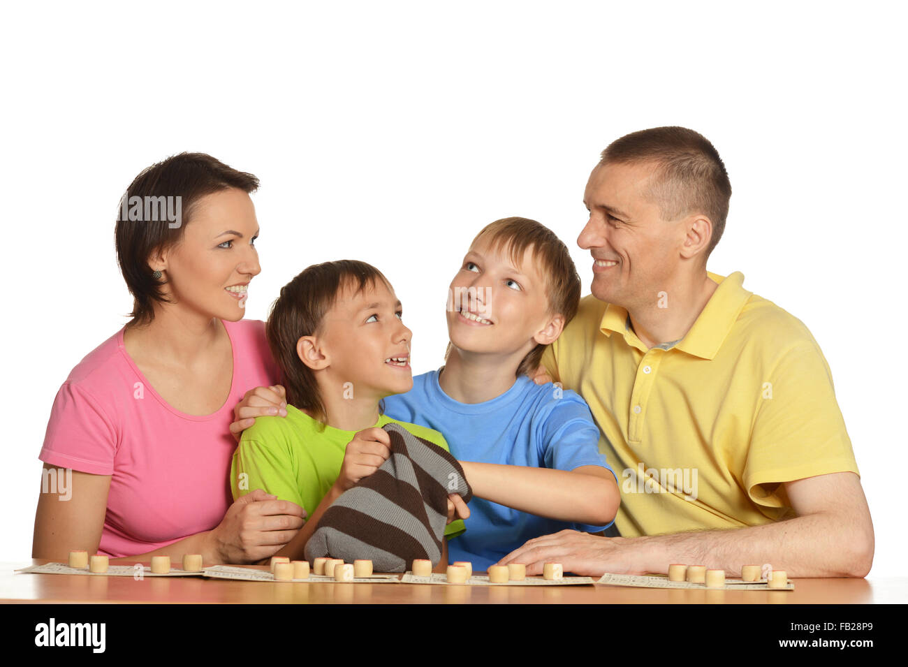 Cute family playing Stock Photo - Alamy