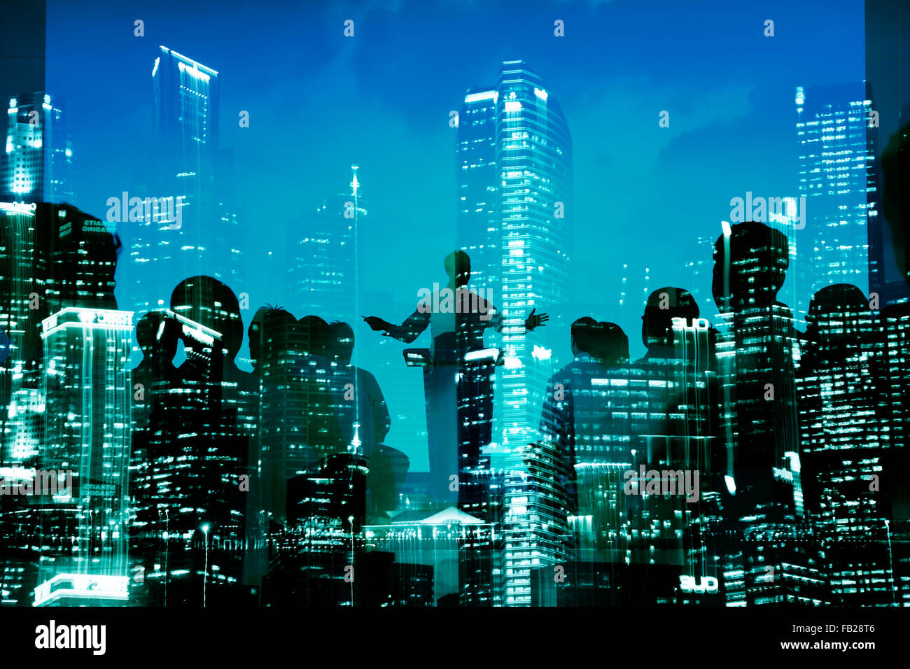 Abstract Business People Seminar City Building Concept Stock Photo - Alamy