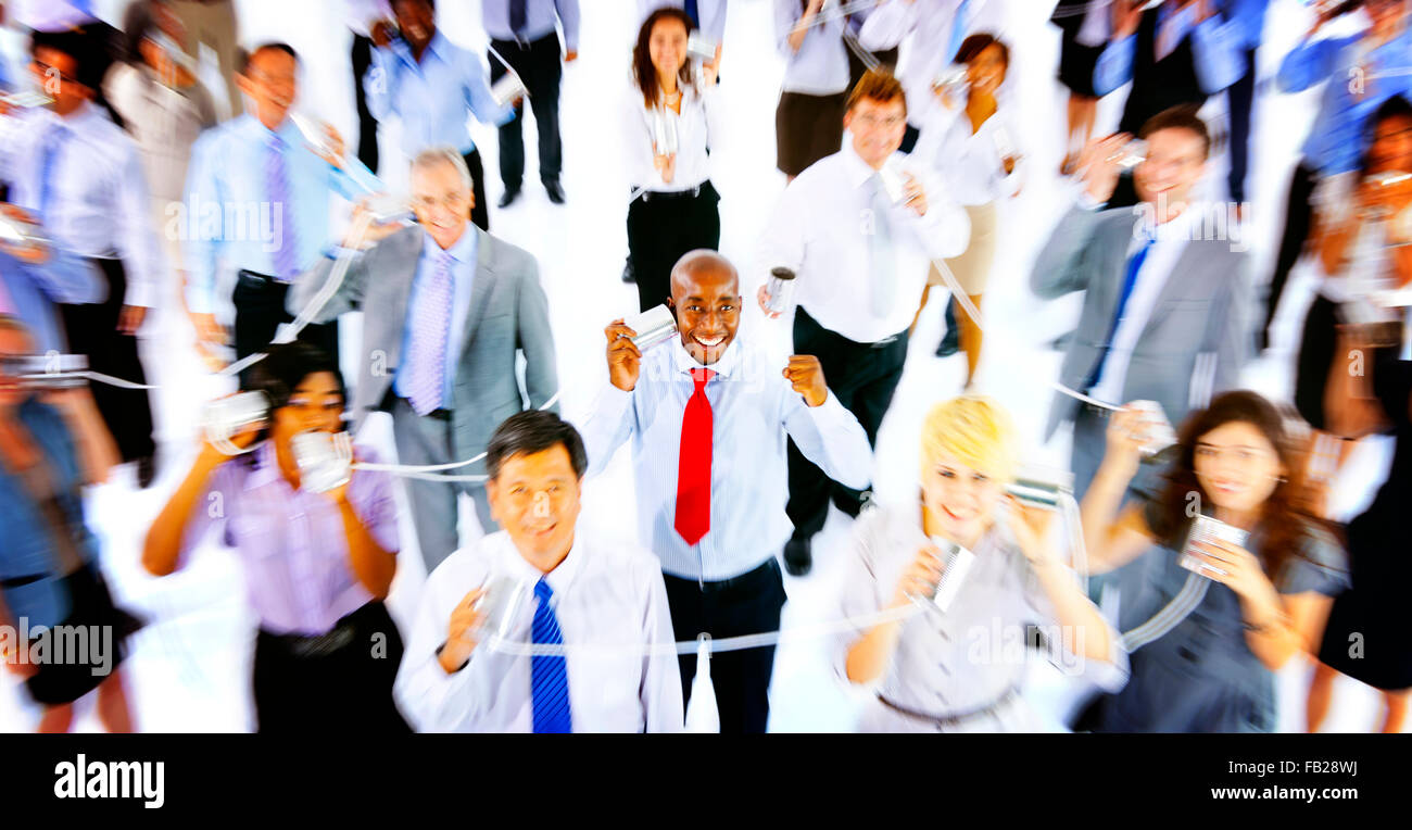 Large Group of Business People Communication Concept Stock Photo - Alamy