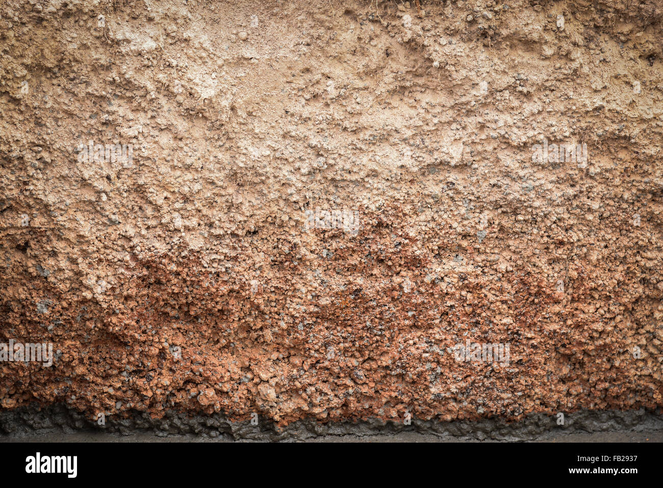 Cut of soil with different layers Stock Photo - Alamy