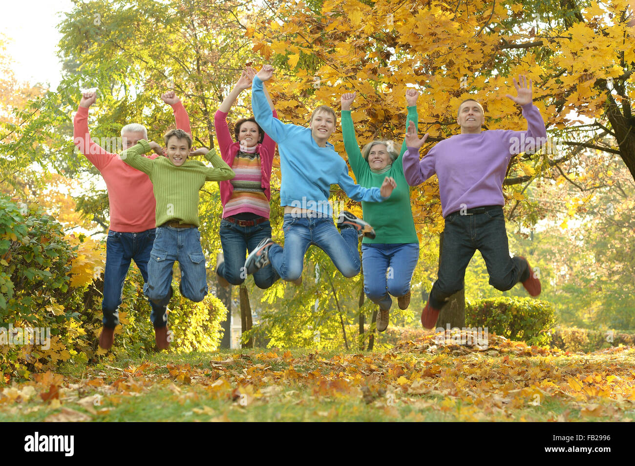 Happy smiling family Stock Photo - Alamy