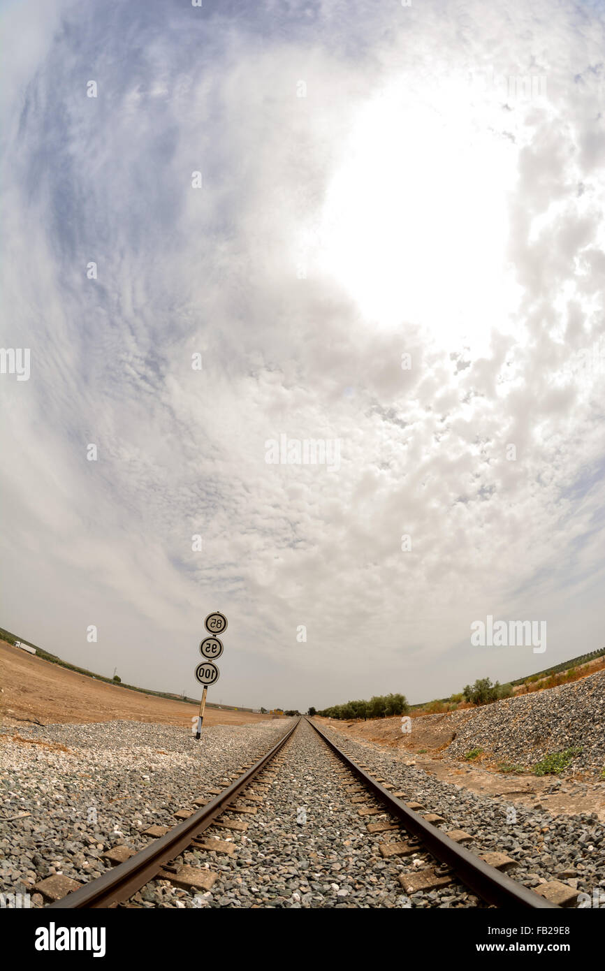 Train Rail Road Stock Photo - Alamy