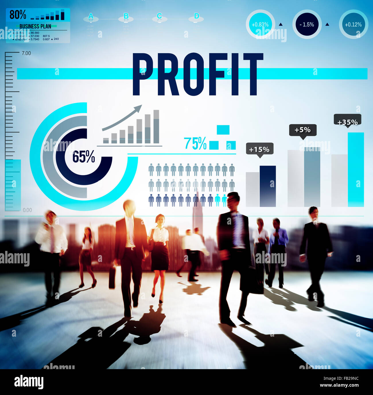 Profit Benefit Revenue Gain Accounting Concept Stock Photo - Alamy