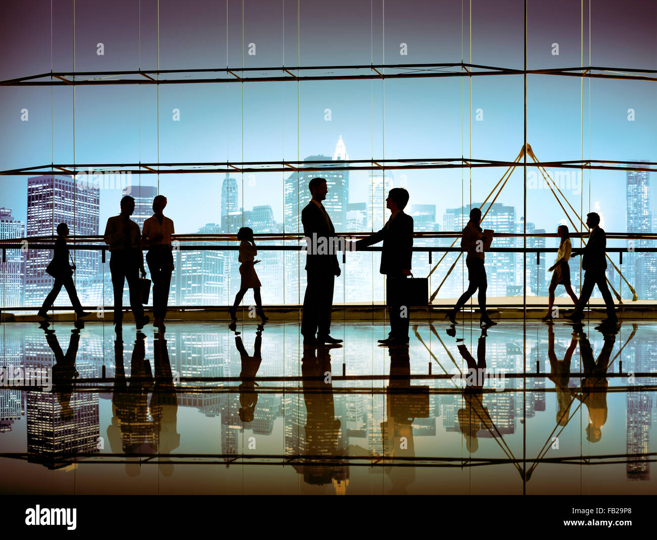 Corporate Business Team Connection Discussion Working Concept Stock ...