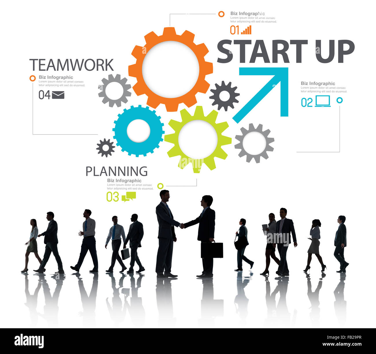 Startup New Business Plan Strategy Teamwork Concept Stock Photo - Alamy