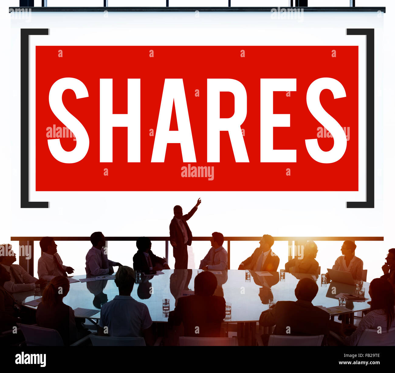 Shares Shareholder Asset Contribution Proportion Concept Stock Photo ...