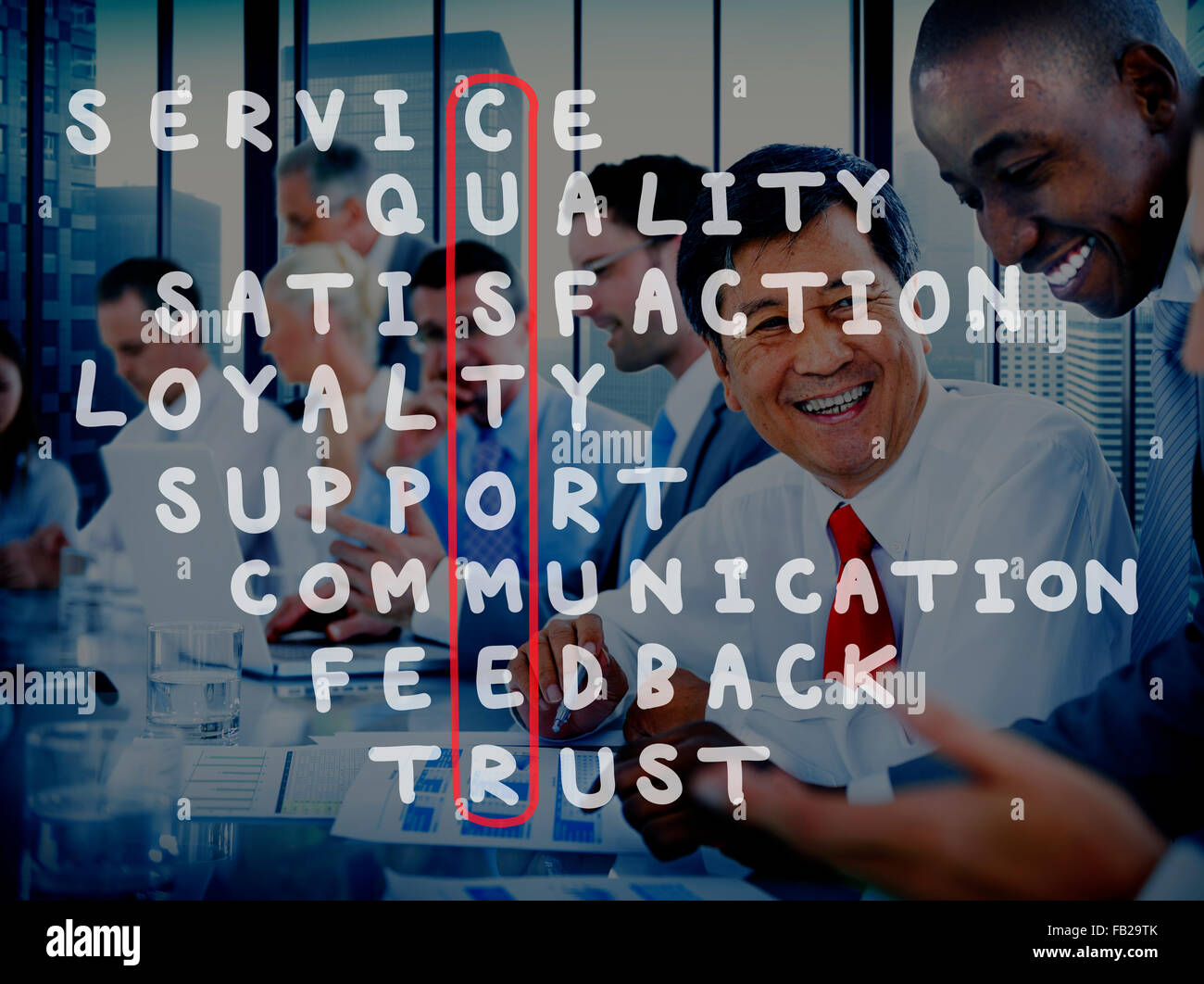 Customer Service Support Satisfaction Crossword Puzzle Concept Stock ...