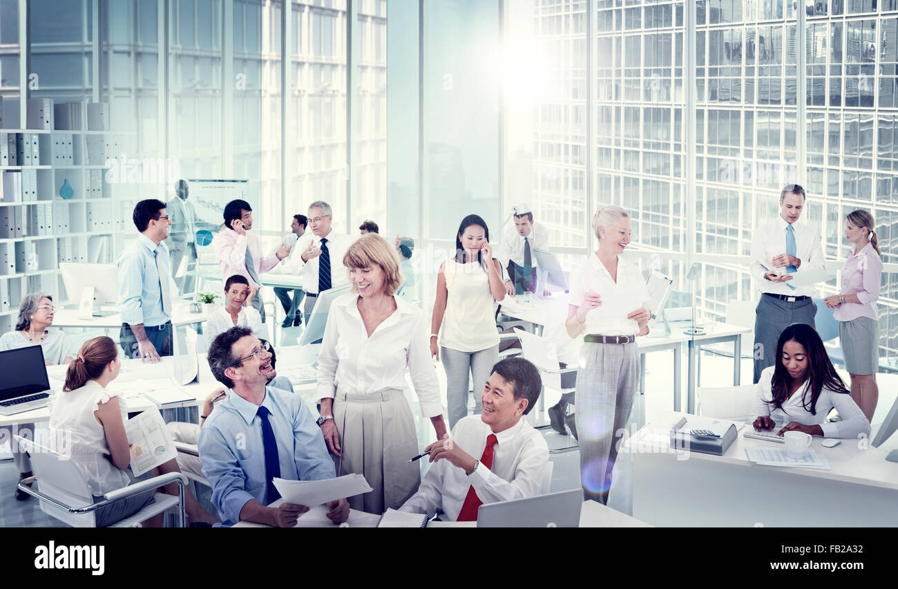 Group of Business People Meeting Office Workshop Concept Stock Photo ...