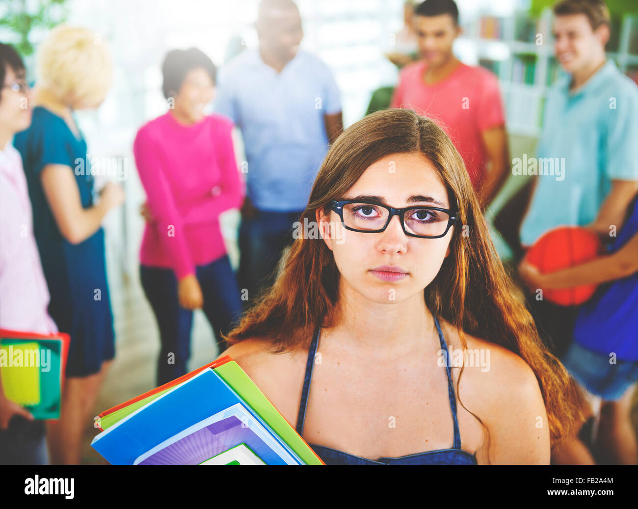 Woman Stressed Sad Depressed Student School Concept Stock Photo - Alamy