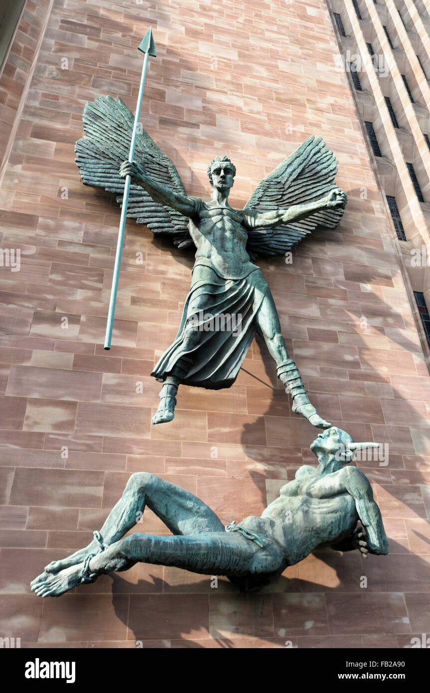 St Michael's victory over the devil (1958) by Sir Jacob Epstein ...