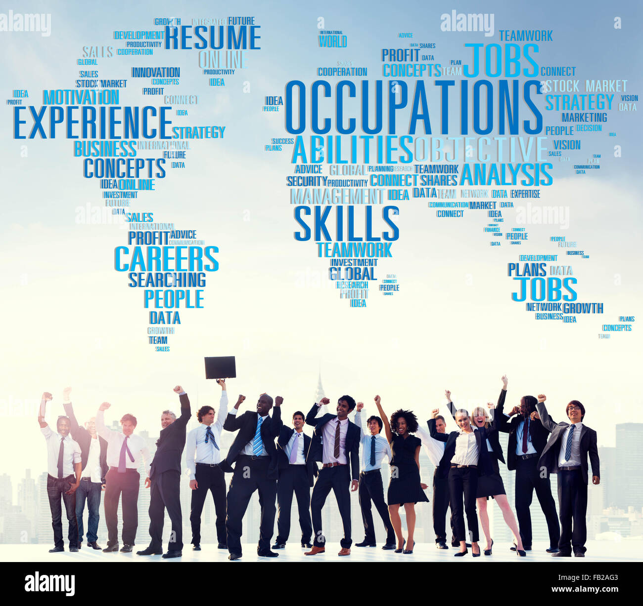 Occupations Careers Community Experience Global Concept Stock Photo - Alamy