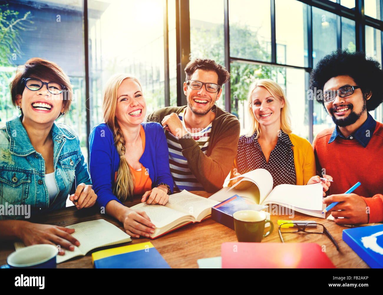 Multi-Ethnic Group of People Working Together Concept Stock Photo - Alamy