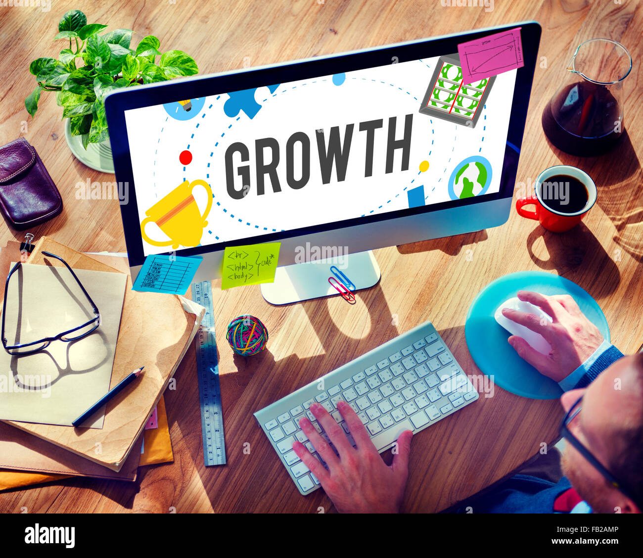 Growth Grow Success Development Improvement Concept Stock Photo - Alamy