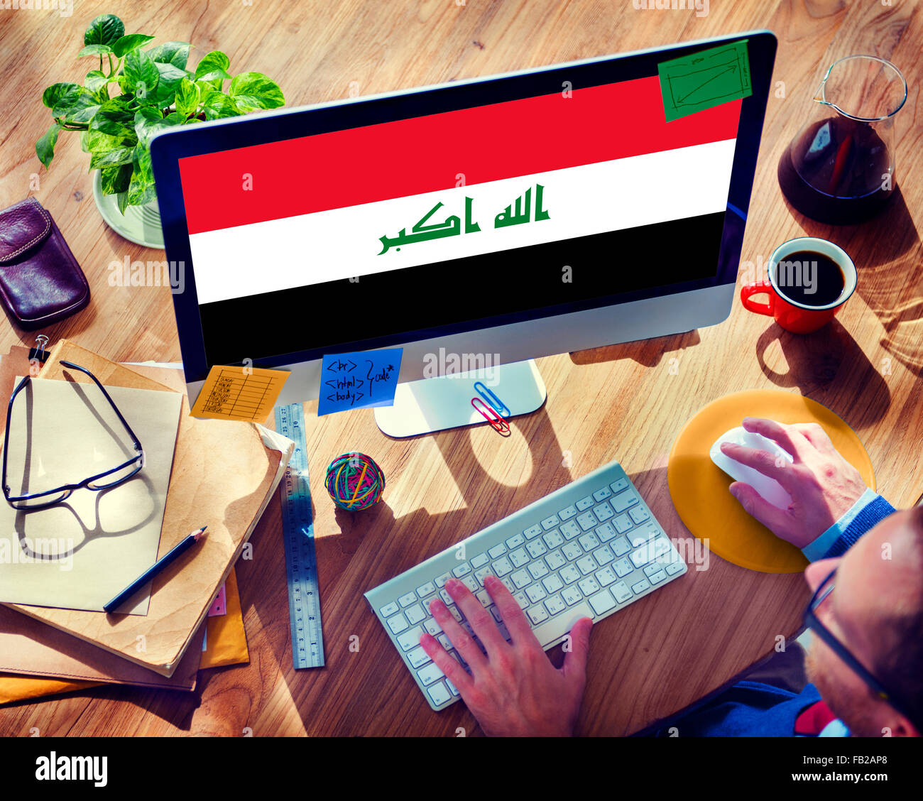 Iraq National Flag Government Freedom LIberty Concept Stock Photo - Alamy