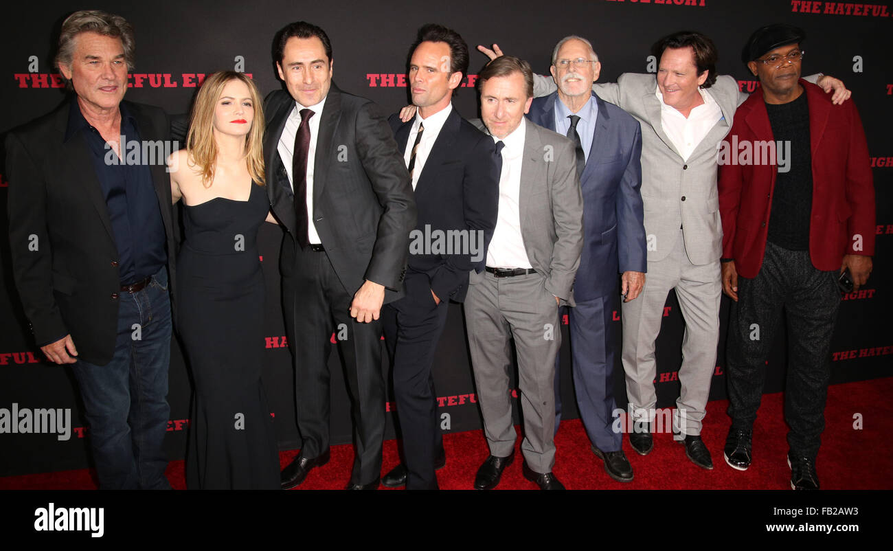 Celebrities attend The Hateful Eight premiere at ArcLight Hollywood ...