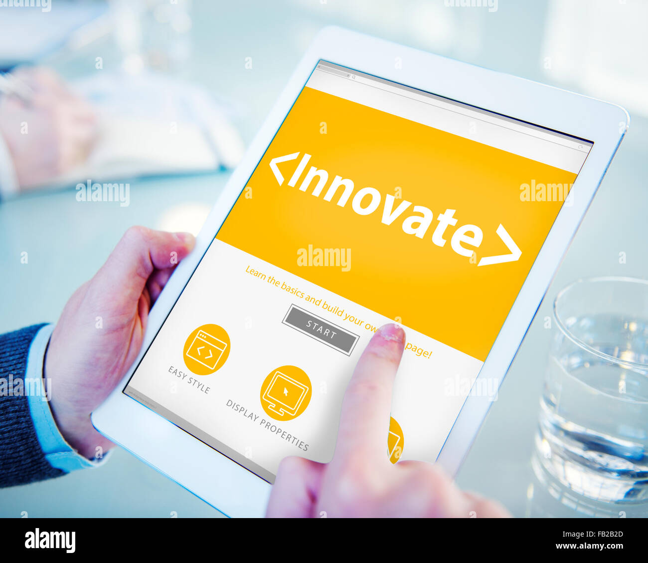 Digital Online Innovate Development Strategy Office Browsing Concept ...