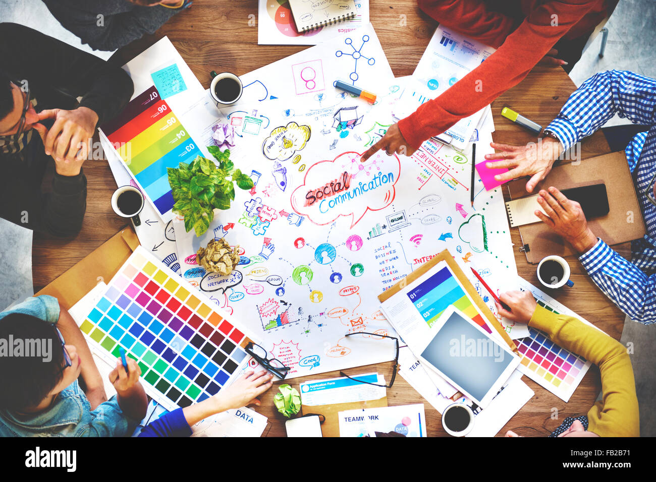 People Meeting Social Communication Connection Concept Stock Photo - Alamy