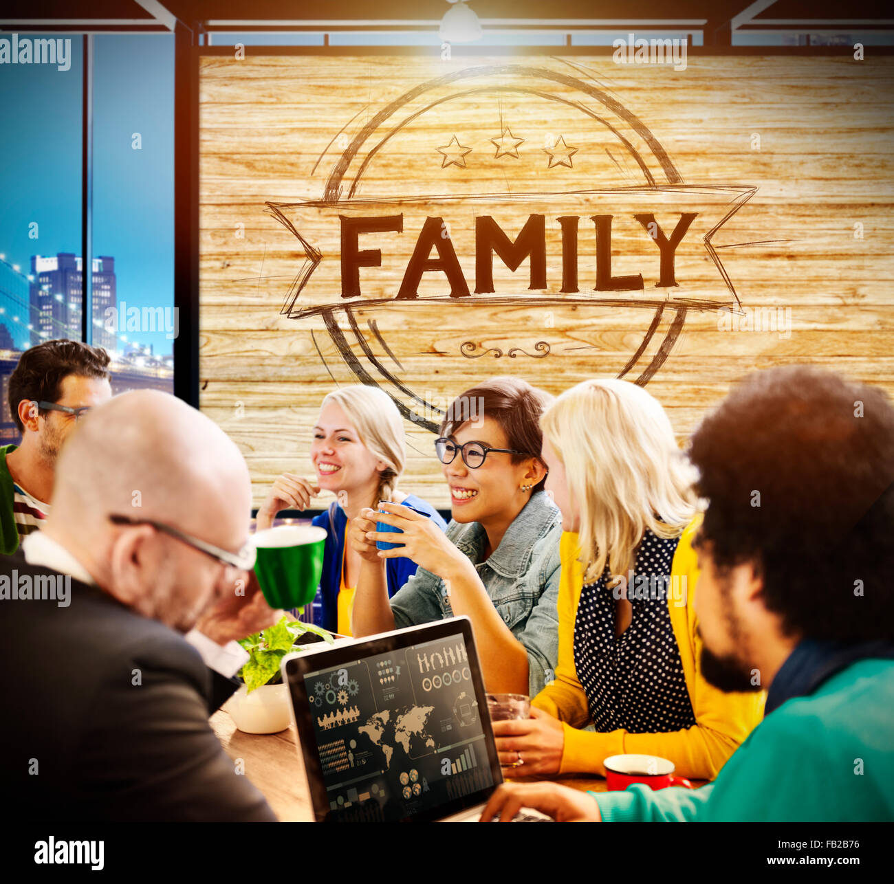 Family Relationship Parenting Generation Concept Stock Photo - Alamy