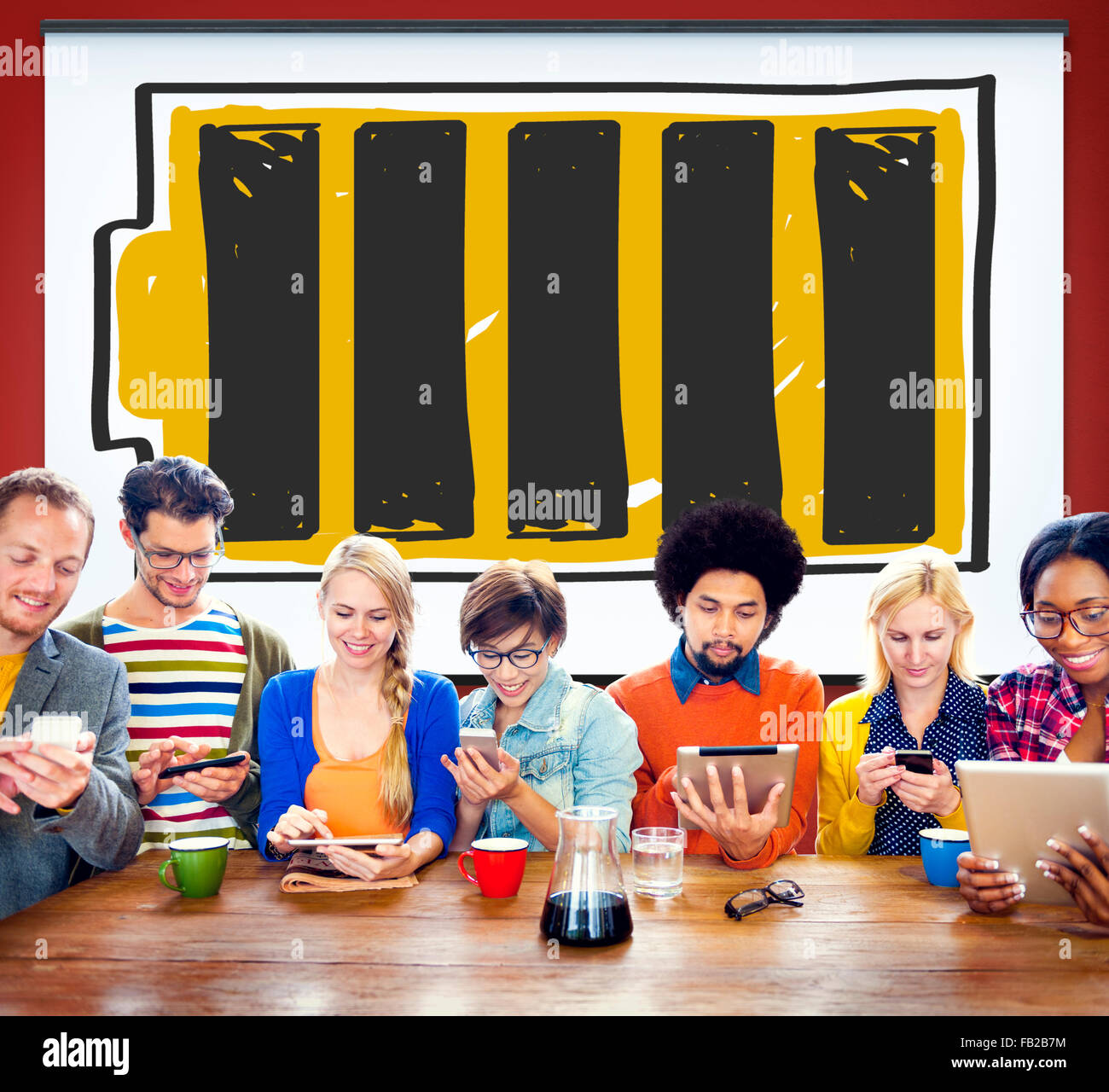 Battery Recharge Energy Power Electric Full Concept Stock Photo - Alamy