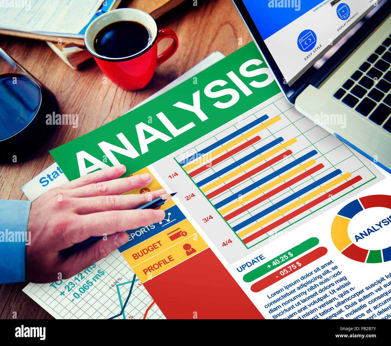 Analysis Businessman Calculating Balance Thinking Planning Paperwork ...