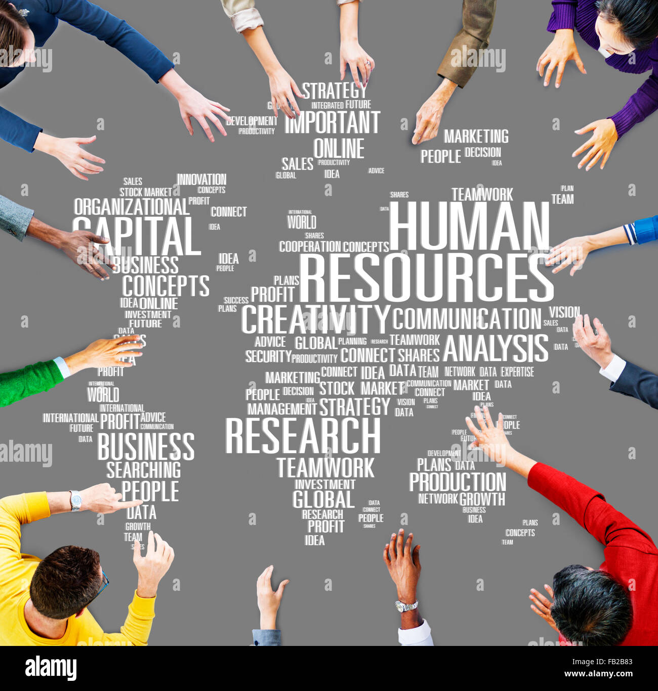 Human Resources Career Jobs Occupation Employment Concept Stock Photo ...