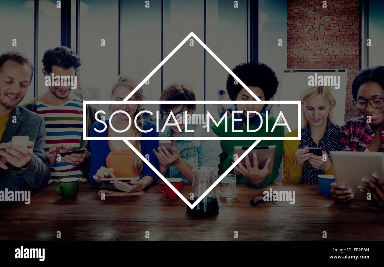 Social Media Communication Technology Internet Concept Stock Photo - Alamy