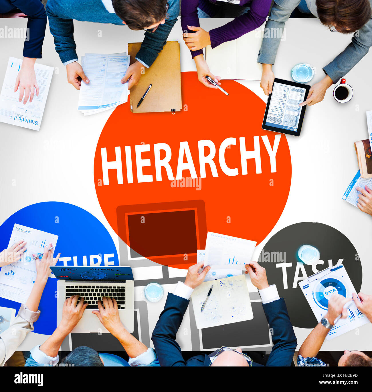 Hierarchy Structure Task Multilevel Employment Concept Stock Photo - Alamy