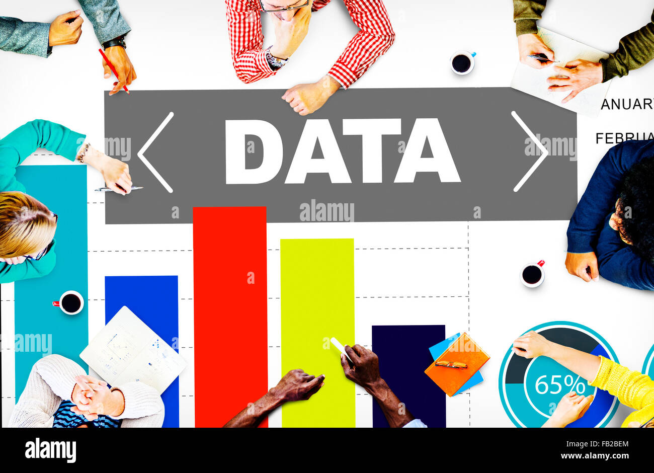 Data Analytics Chart Performance Pattern Statistics Information Concept ...