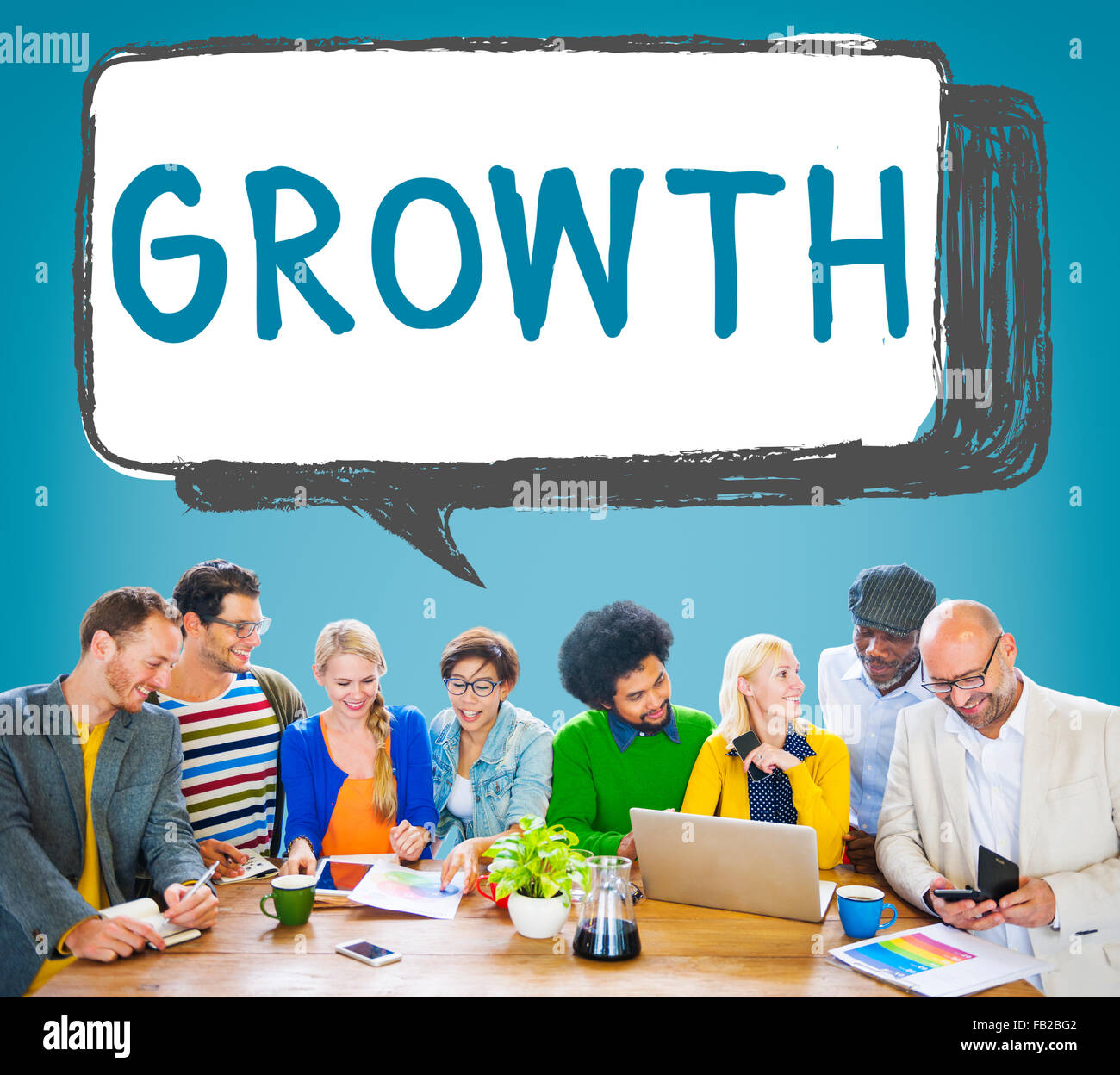 Growth Grow Development Improvement Enlargement Concept Stock Photo - Alamy