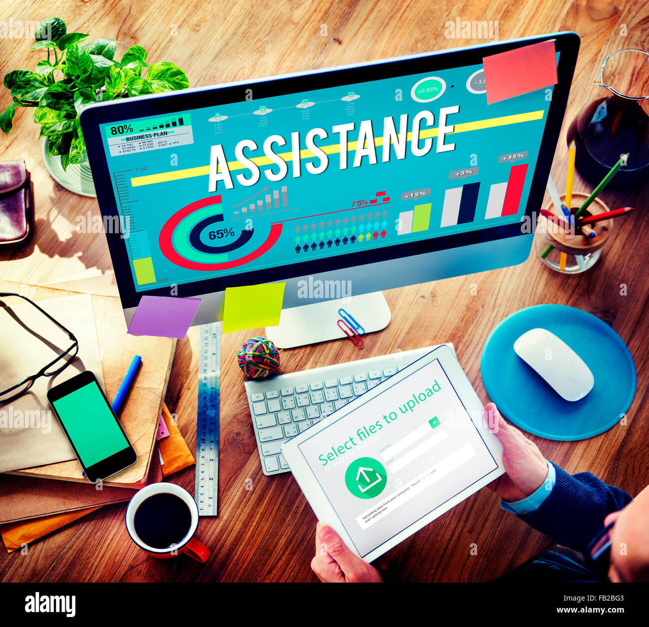 Assistance Assist Cooperation Partnership Support Concept Stock Photo ...