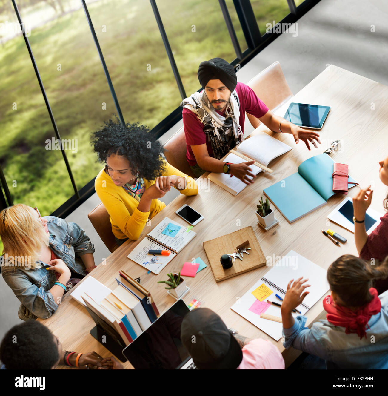 Diverse Group People Working Together Concept Stock Photo - Alamy