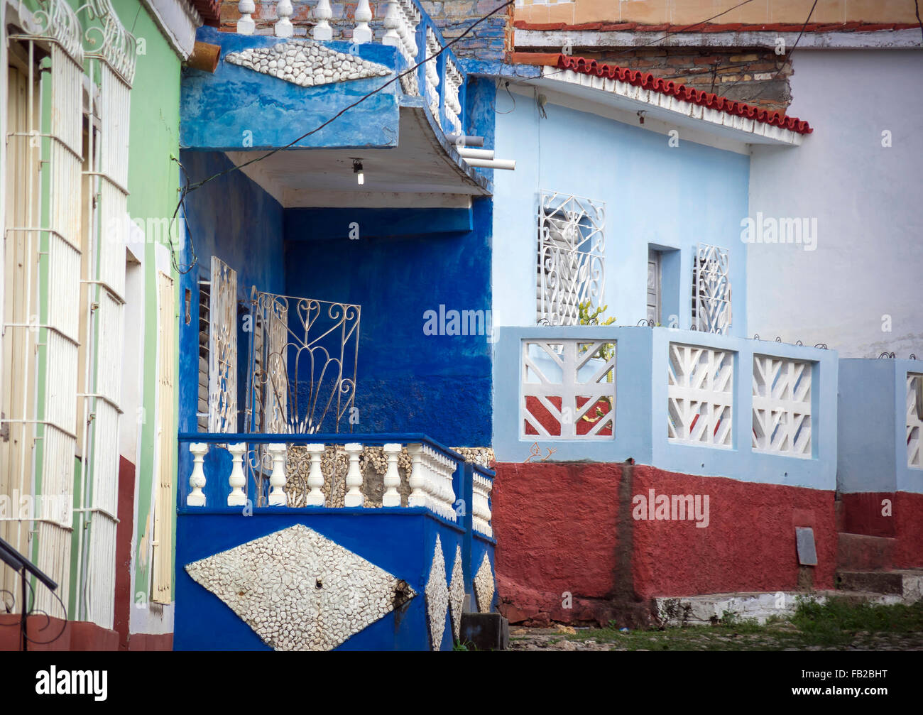 houses in color in trinidad,cuba Stock Photo - Alamy